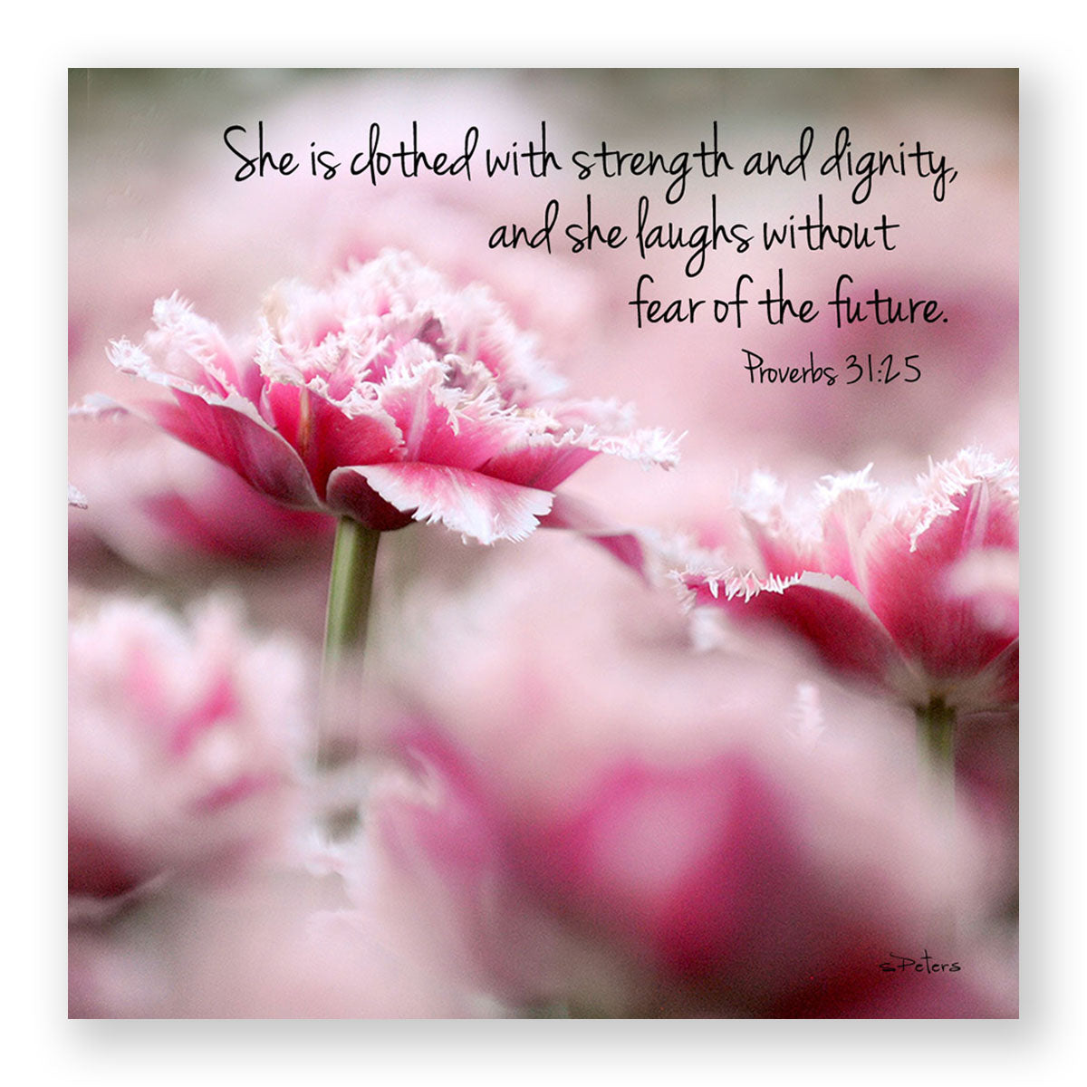 Pink Dignity (Proverbs 31:25) - Frameable Print – Bradbury Lane